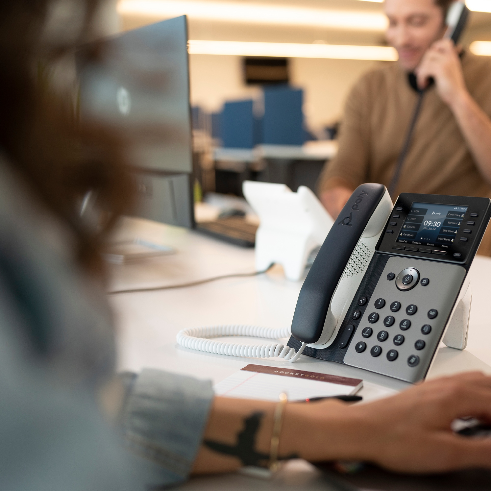 Edunet eShop. Poly Edge E350 IP Phone - Corded - Corded/Cordless - Wi ...